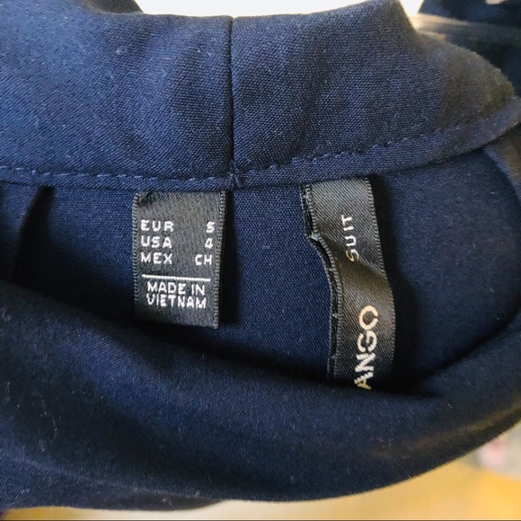 Mango | Dresses | Mango Navy Blue Sleeveless Suit Dress | Poshmark